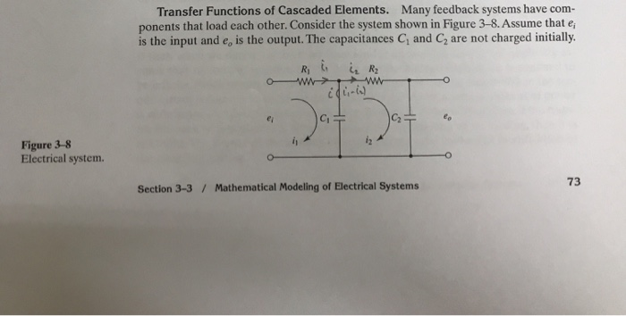 Solved Transfer Functions of Cascaded Elements. Many | Chegg.com