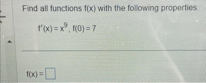 Solved Find all functions f(x) with the following properties | Chegg.com