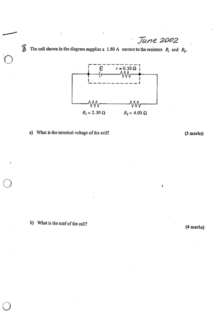 Solved 8 ﻿The cell shown in the diagram supplies a 1.80 ﻿A | Chegg.com