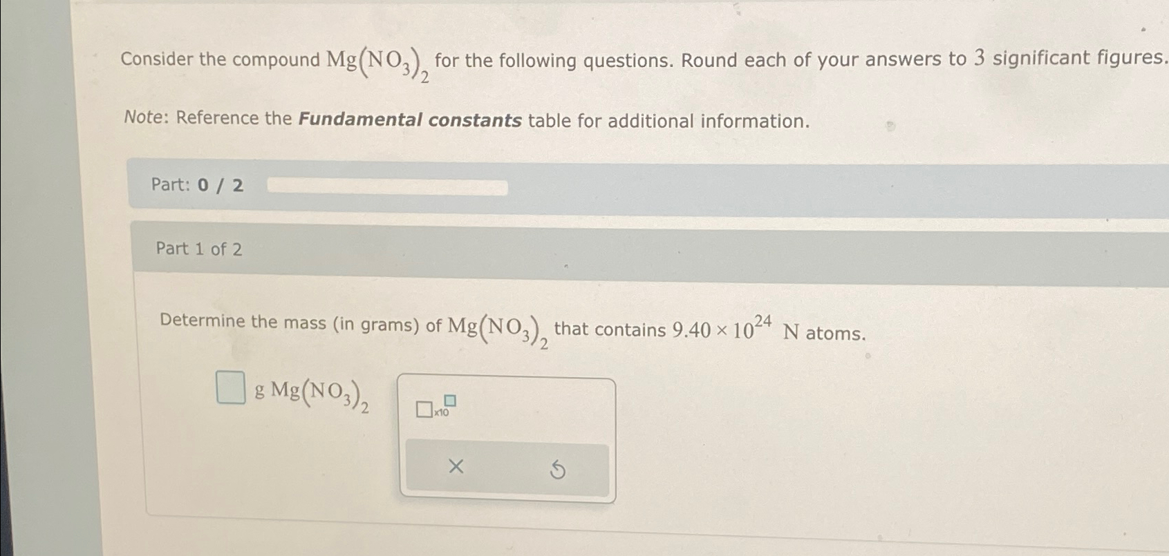 Solved Consider the compound Mg(NO3)2 ﻿for the following | Chegg.com
