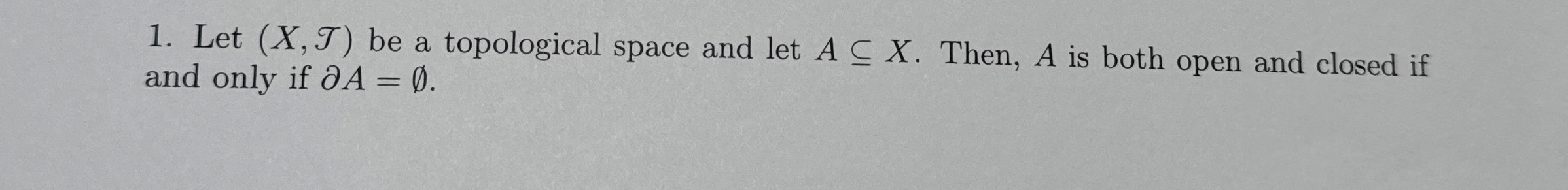 Solved Let (x,J) ﻿be a topological space and let Asubex. | Chegg.com