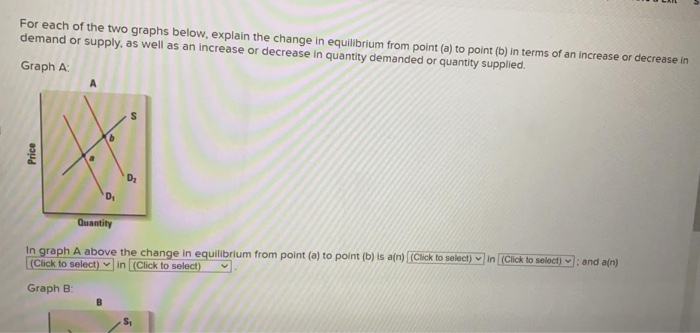Solved For each of the two graphs below, explain the change | Chegg.com