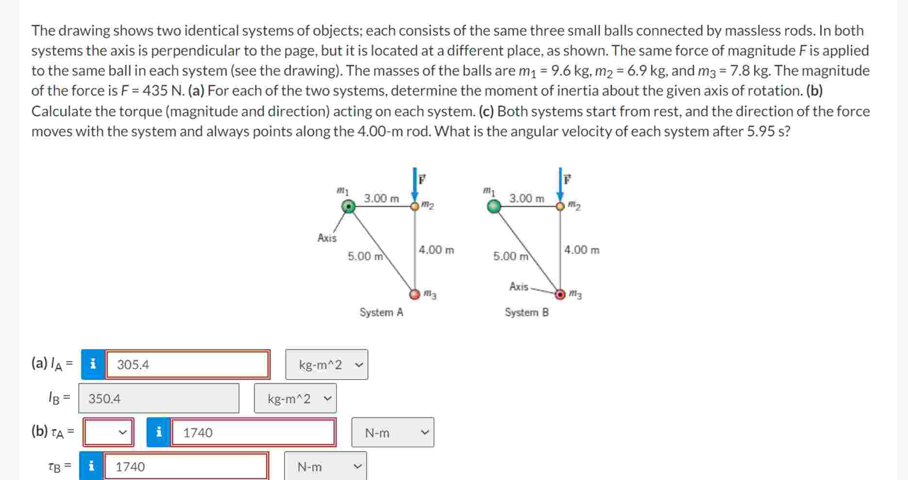 Solved by an EXPERT The drawing shows two identical system of ﻿objects; | Chegg.com