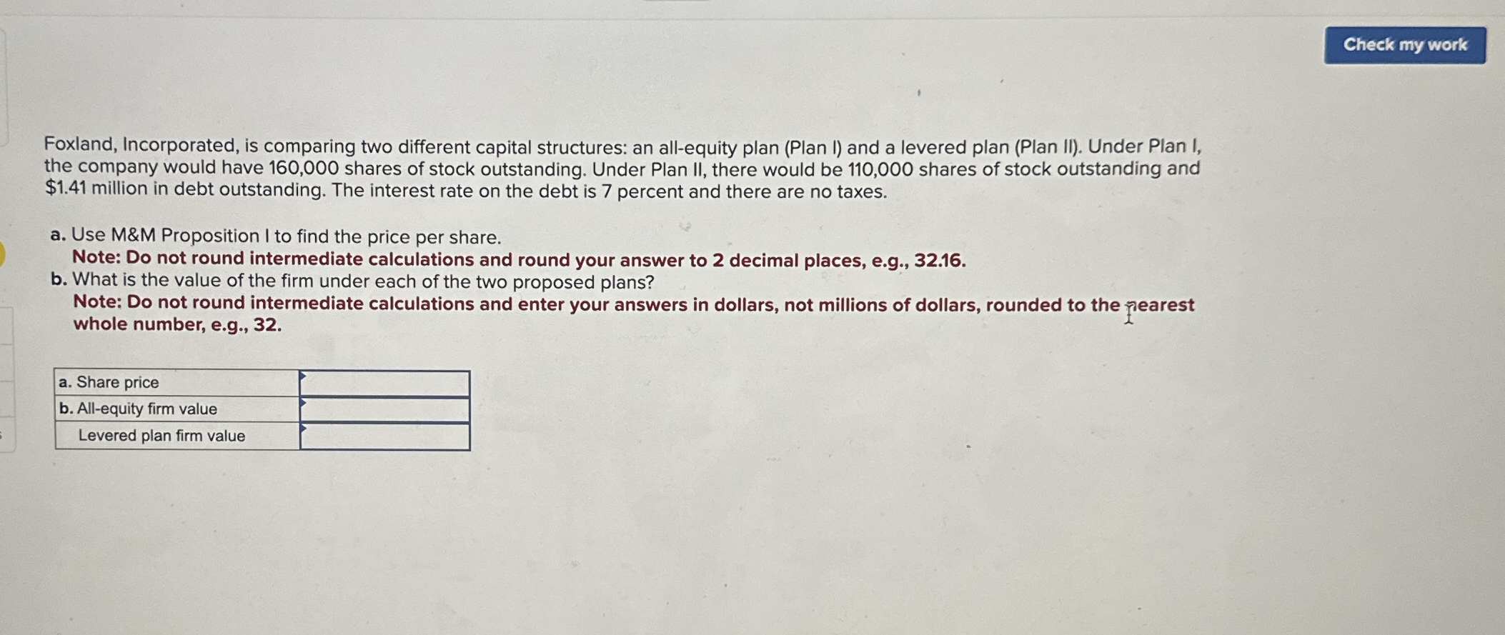 Solved Foxland, Incorporated, is comparing two different | Chegg.com