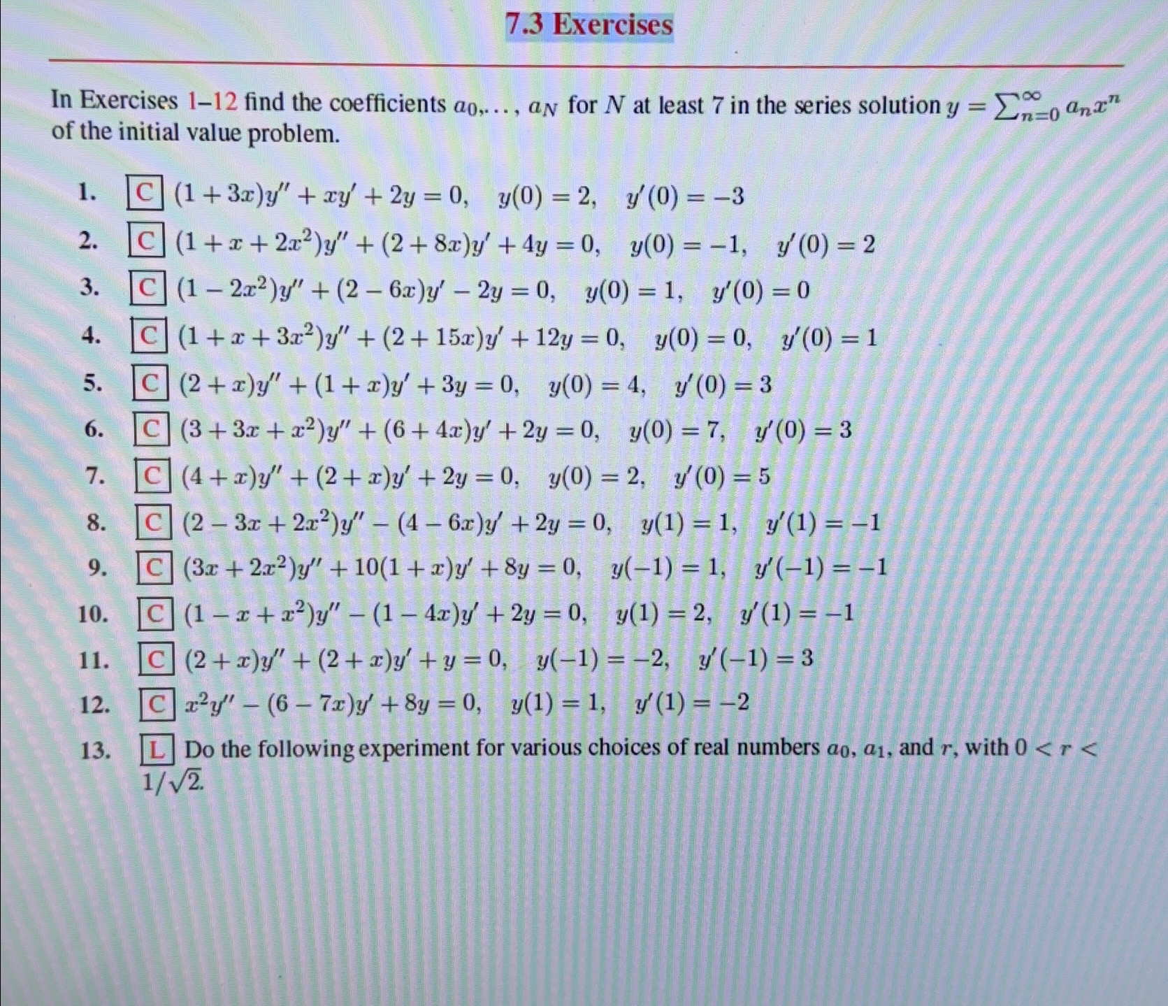 Solved 7.3 ﻿ExercisesNumber 7 ﻿only pleaseIn Exercises 1-12 | Chegg.com