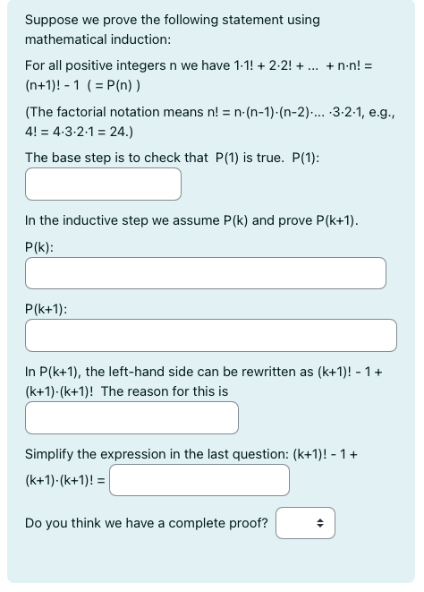 Solved Suppose we prove the following statement using Fact. | Chegg.com