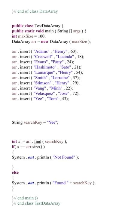 Solved The following program contains three classes, which | Chegg.com