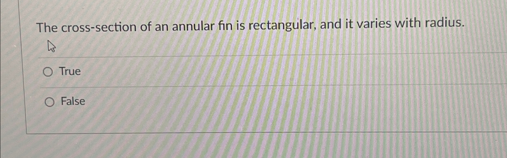 Solved The cross-section of an annular fin is rectangular, | Chegg.com