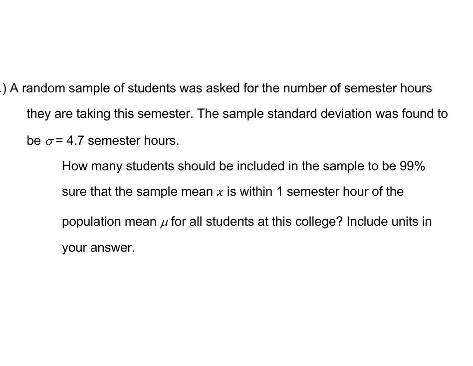 Solved .) A random sample of students was asked for the | Chegg.com