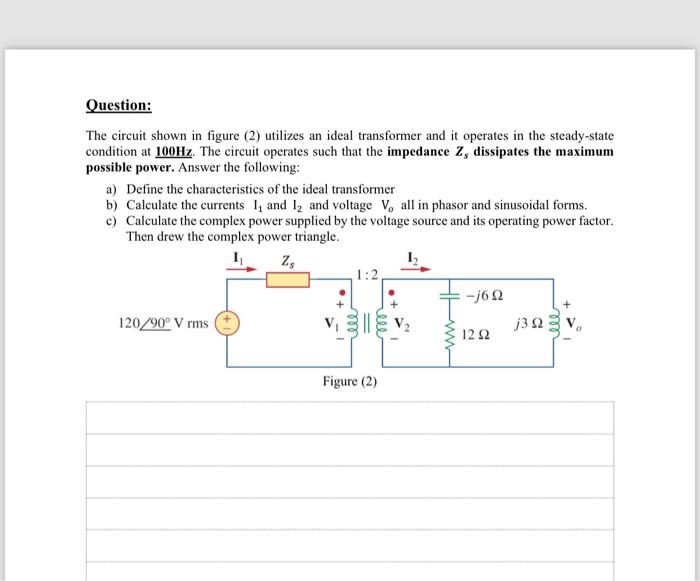 Solved The circuit shown in figure (2) utilizes an ideal | Chegg.com