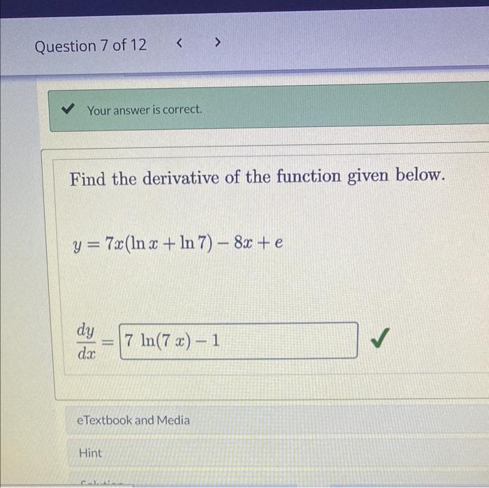 Solved not sure how to work it out considering the dy/dx. | Chegg.com