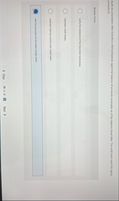 Solved Audit documentation often includes a client-prepared, | Chegg.com