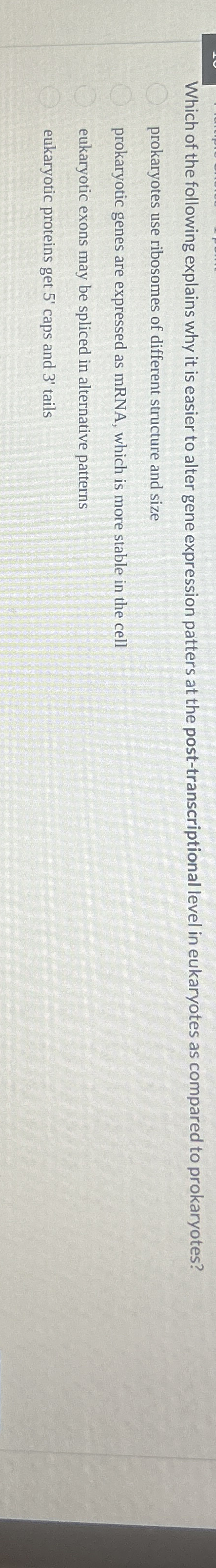 Solved Which of the following explains why it is easier to | Chegg.com