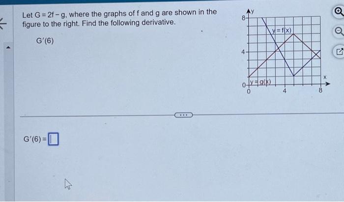Solved Let G=2f−g, where the graphs of f and g are shown in | Chegg.com Solved Let G=2f−g, where the graphs of f and g are shown in | Chegg.com