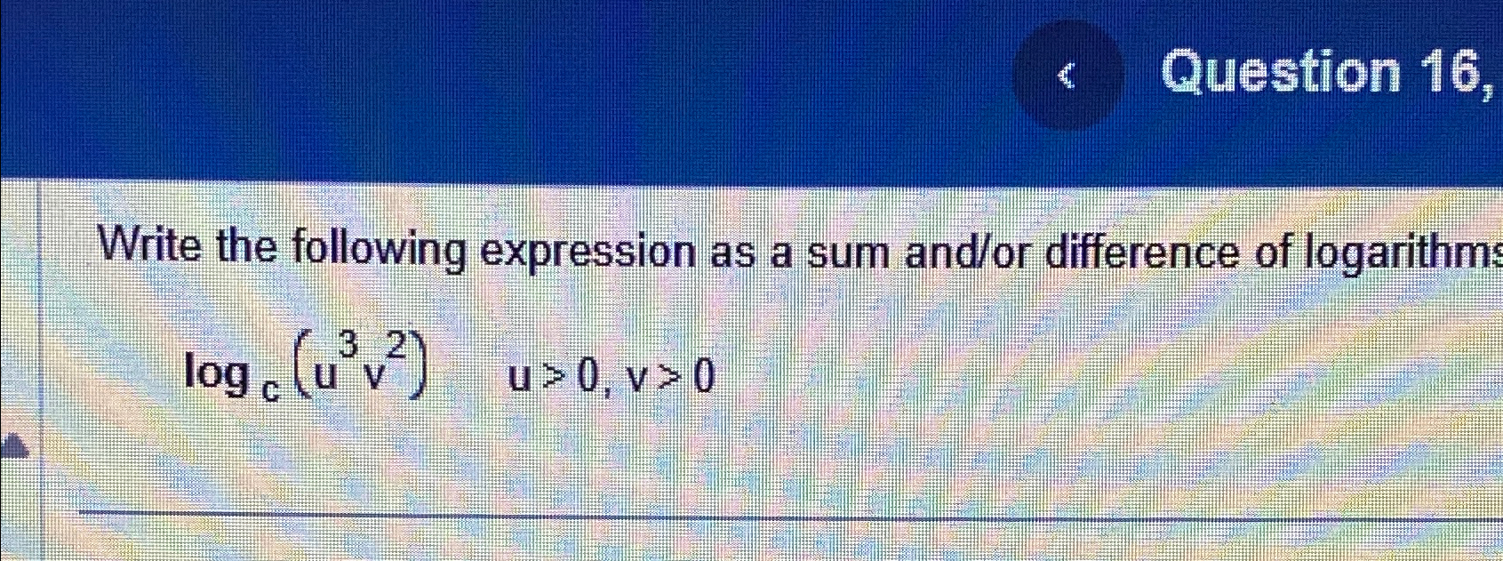 Solved Question 16,Write the following expression as a sum | Chegg.com
