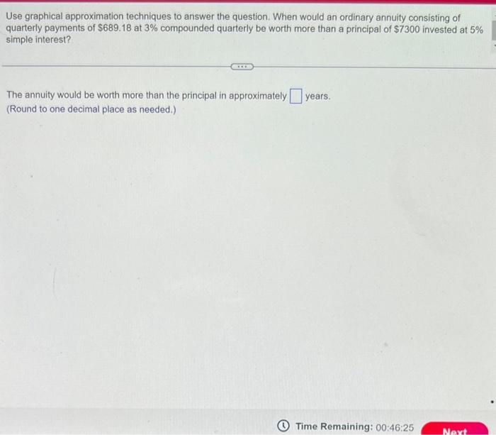 Solved Use graphical approximation techniques to answer the | Chegg.com