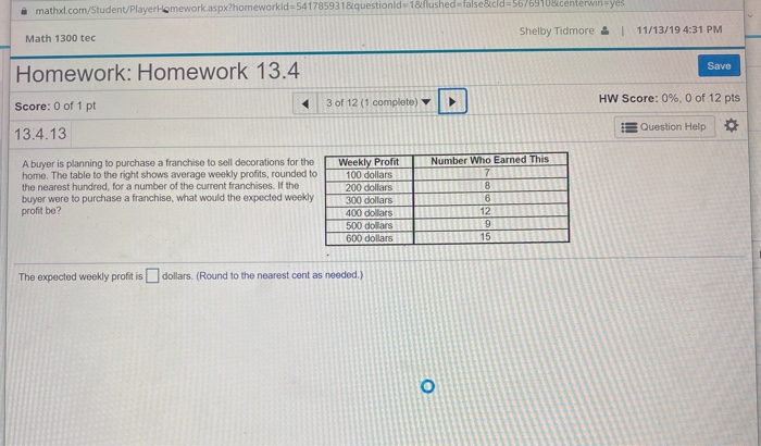 Solved a mathxl.com/Student/PlayerHomework.aspx?homeworkld | Chegg.com