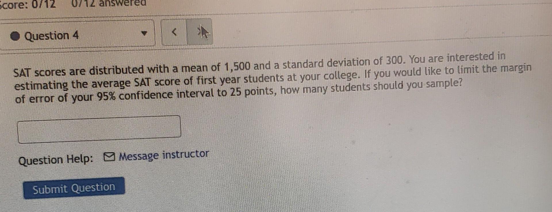 Solved Chapter 8 Confidence Intervals Sample Size Score 1761