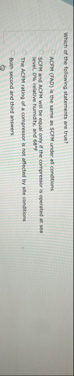Solved Which of the following statements are true?ACFM (FAD) | Chegg.com