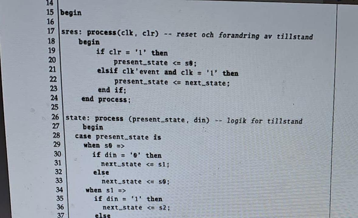 Solved 9P. Exercise 5. Below is a state machine in VHDL | Chegg.com