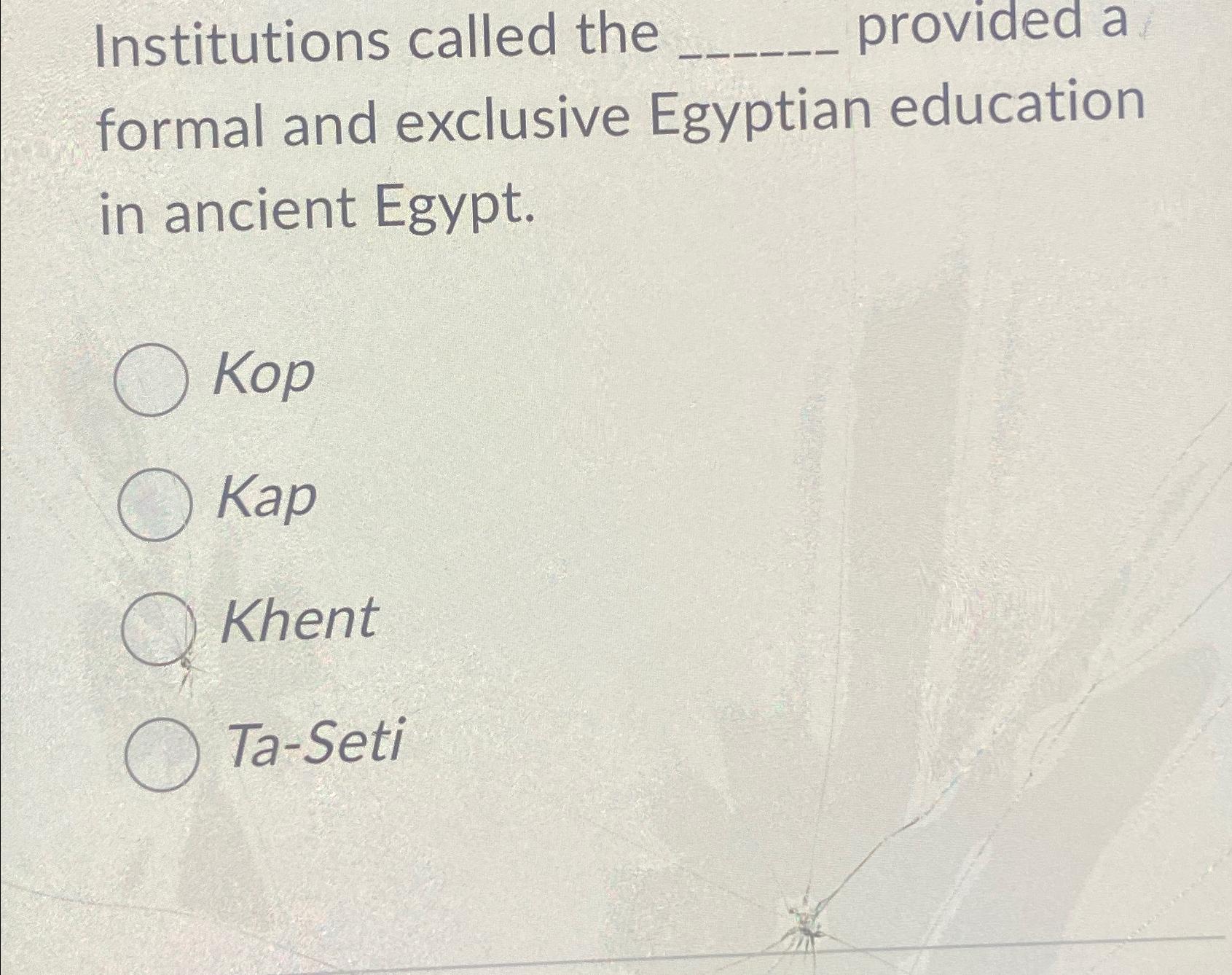 Solved Institutions called the provided a formal and | Chegg.com