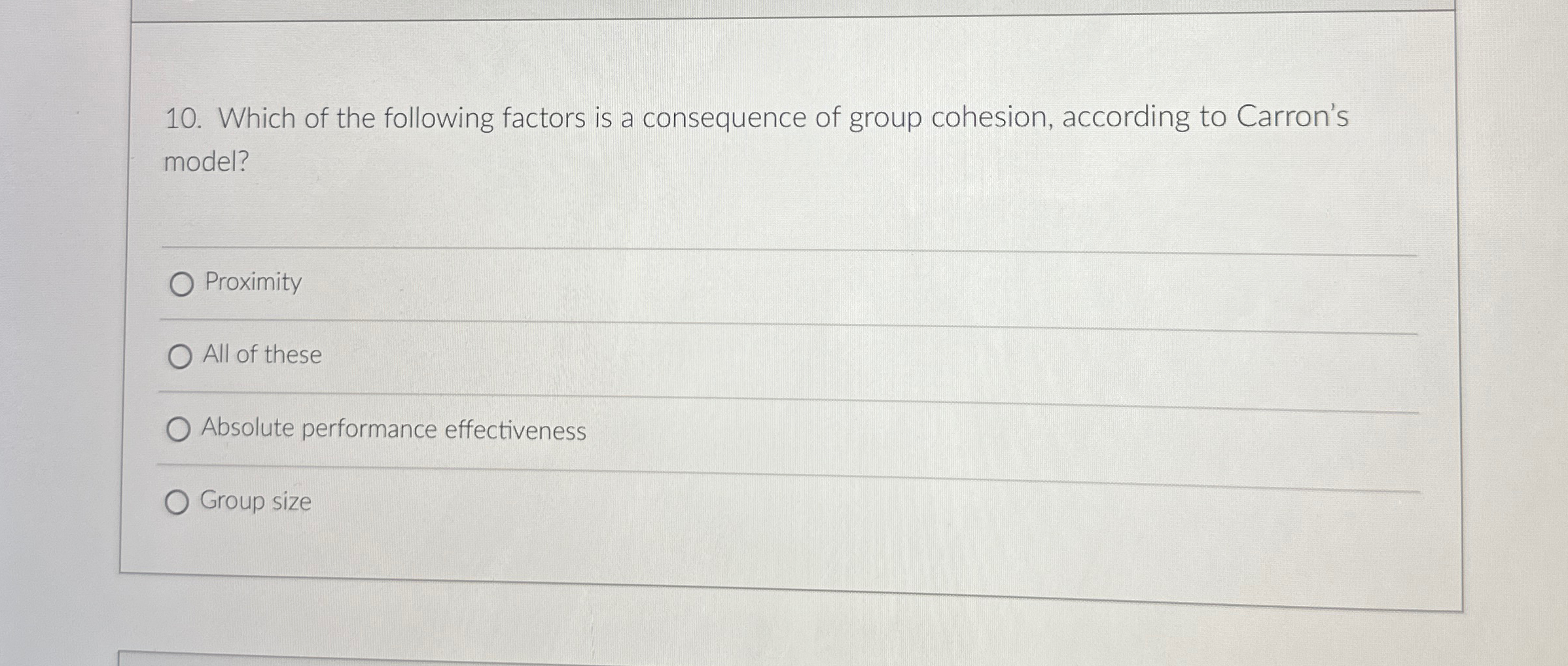 Solved Which of the following factors is a consequence of | Chegg.com