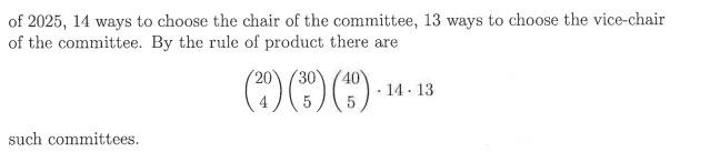 Solved There are (204) ways to choose the 4 students from | Chegg.com