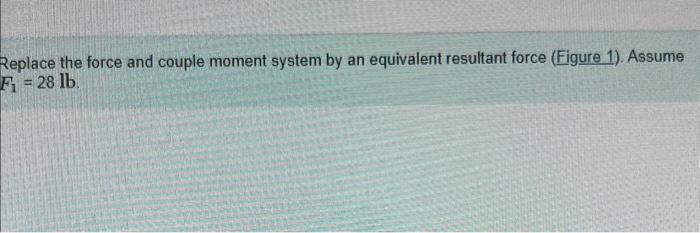 Solved Replace the force and couple moment system by an | Chegg.com