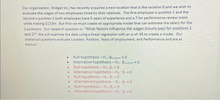 Solved Our organization, Widget Inc, has recently acquired a | Chegg.com