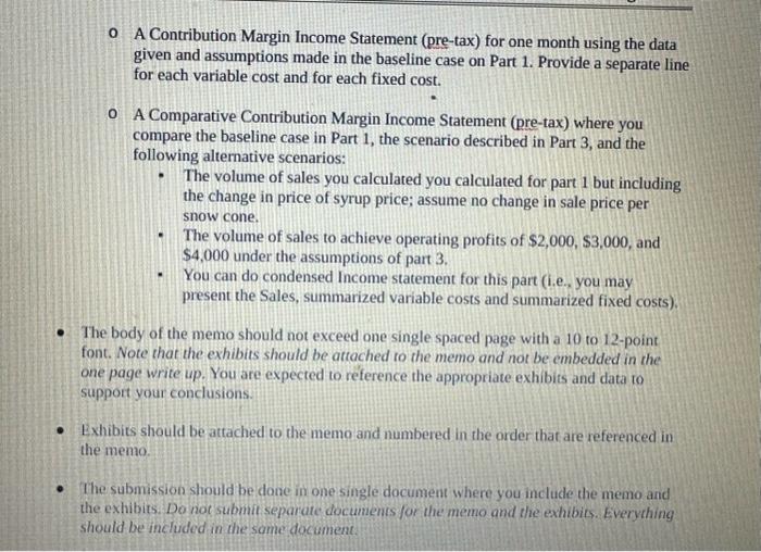 please help me format a one page memo based on given | Chegg.com