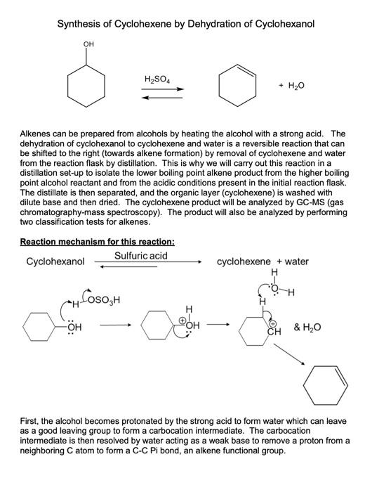 Cyclohexanol Dehydration