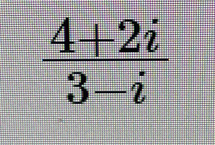 Solved 4+2i3-i | Chegg.com