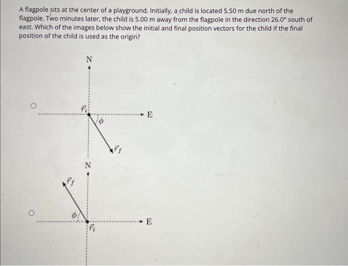 Solved A flagpole sits at the center of a playground. | Chegg.com