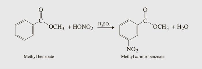 Solved Methyl benzoate Methyl m-nitrobenzoate | Chegg.com