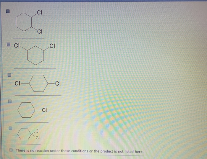 Solved Give the major product of the following reaction. Cl2 | Chegg.com
