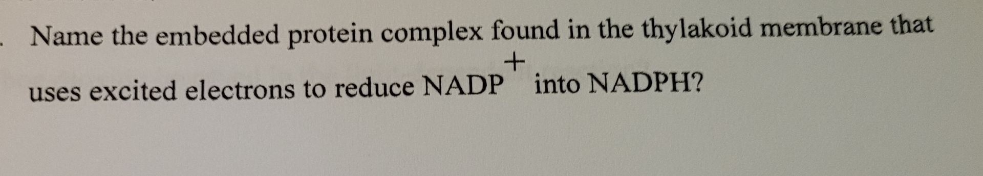 Solved Name the embedded protein complex found in the | Chegg.com