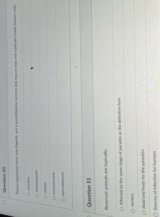 Solved An example of a sylvatic reservoir host might be most | Chegg.com
