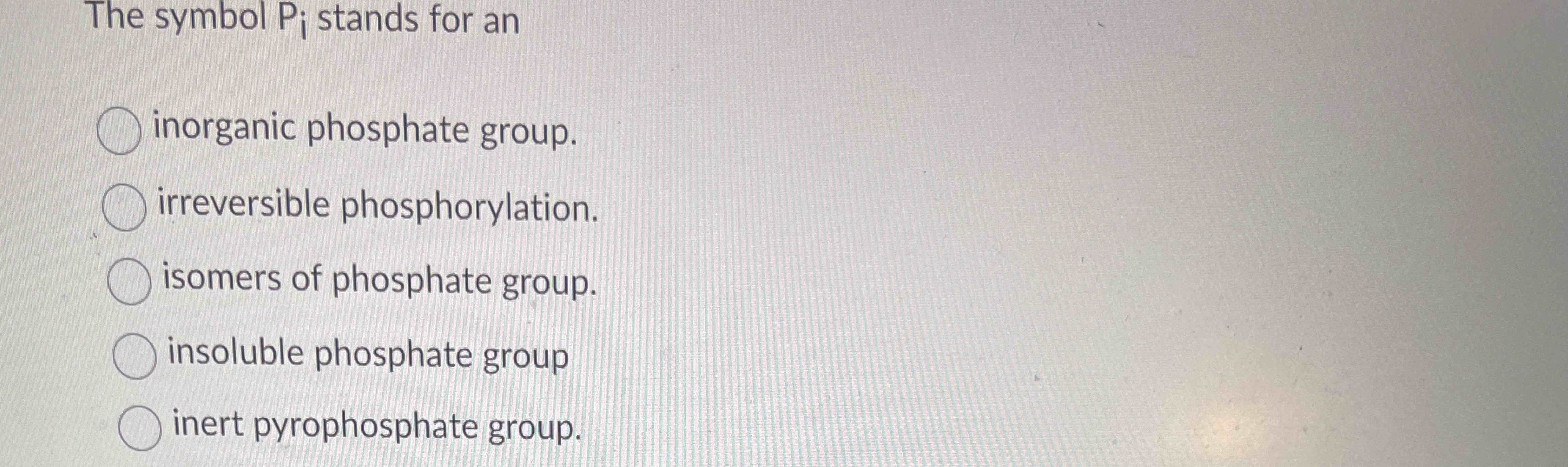 Solved The symbol \( \mathrm{P}_{\mathrm{i}} \) ﻿stands for | Chegg.com