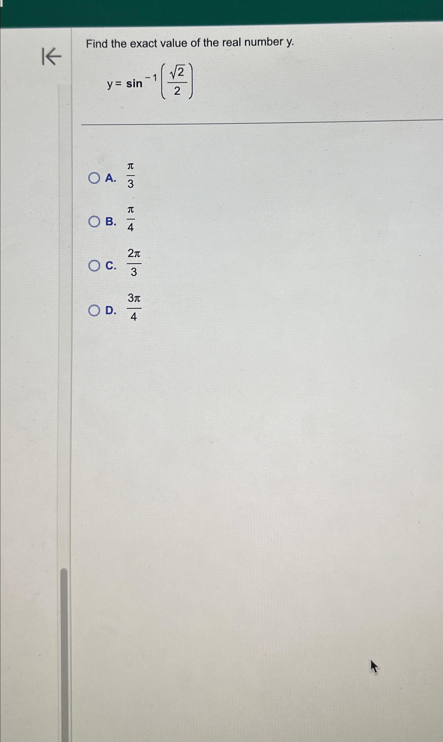 Solved \\\\kappa \\nFind the exact value of the real number | Chegg.com