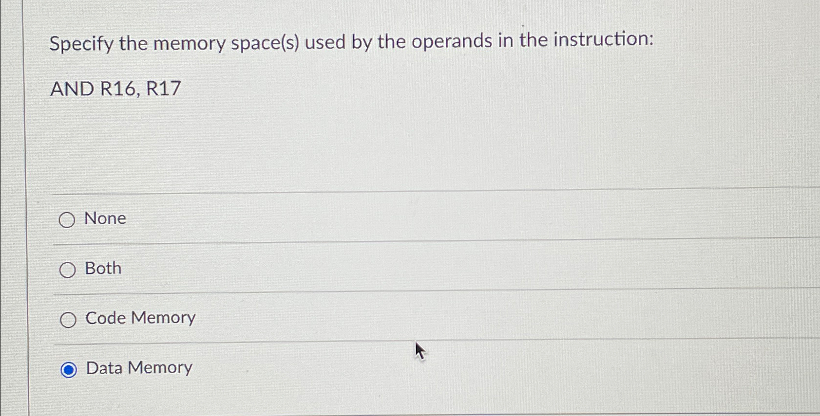 Solved Specify the memory space(s) ﻿used by the operands in | Chegg.com