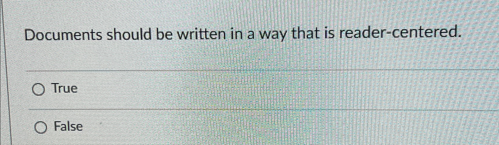 Solved Documents should be written in a way that is | Chegg.com