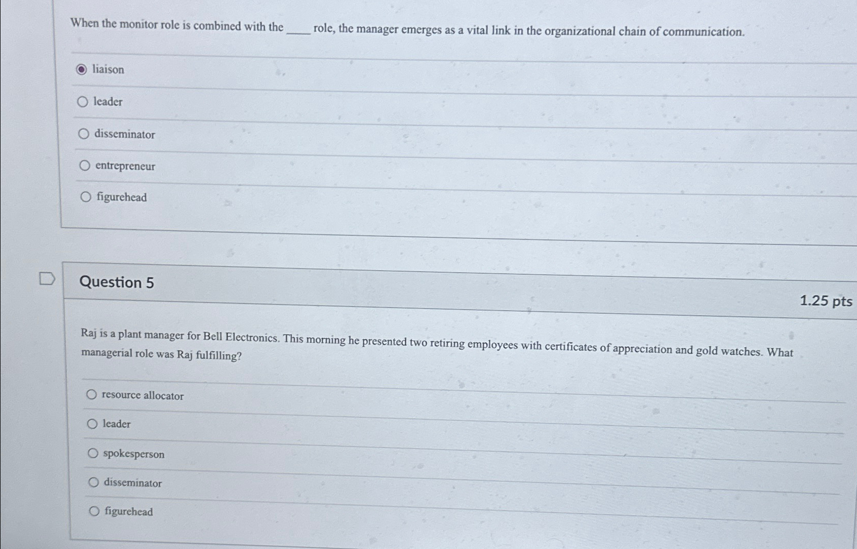 Solved When the monitor role is combined with the role, the | Chegg.com
