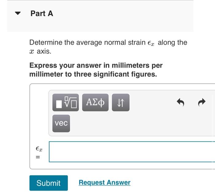 Solved The triangular plate is fixed at its base, and A is | Chegg.com