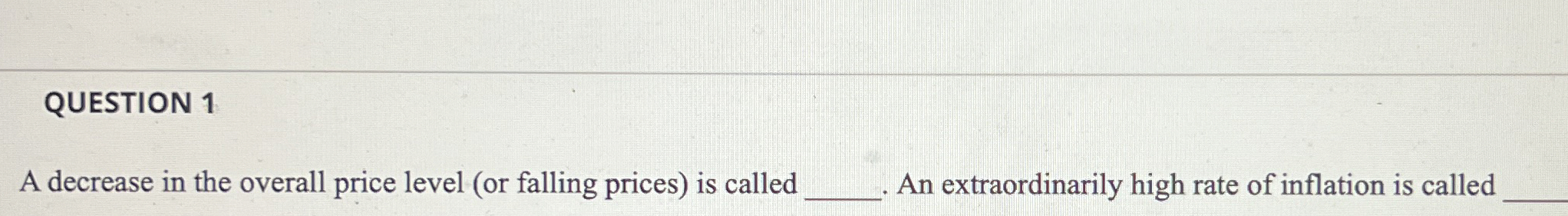 Solved QUESTION 1A decrease in the overall price level (or | Chegg.com
