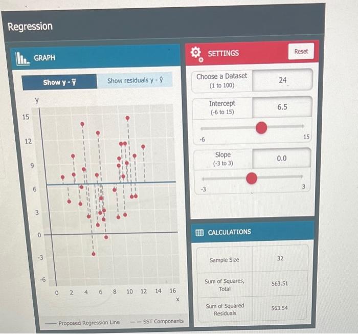 Regression Select data set 24 and then click | Chegg.com