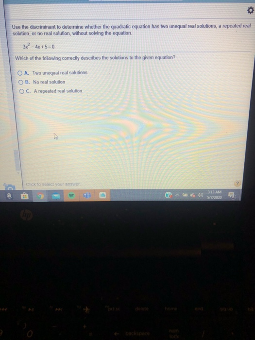 Solved Use the discriminant to determine whether the | Chegg.com