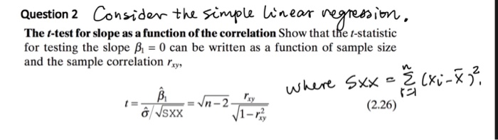 Solved ion 2 Consider The Simple Linear Regression The Chegg
