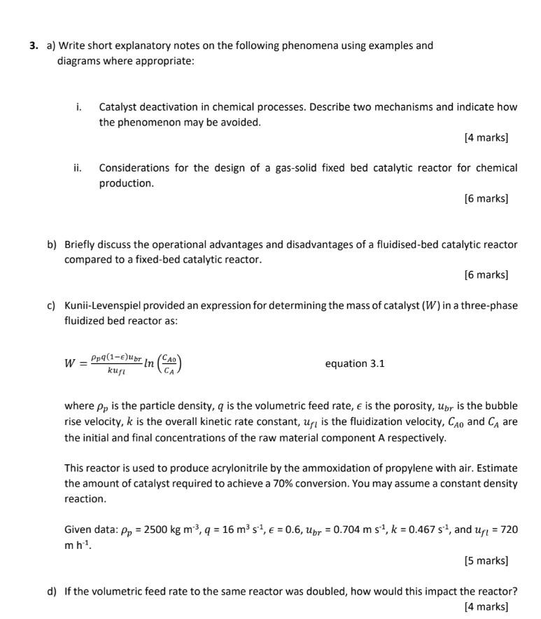 Solved 3. a) Write short explanatory notes on the following | Chegg.com