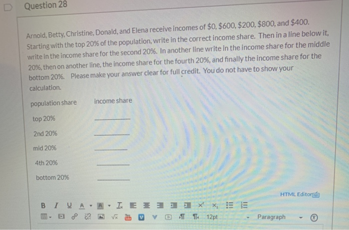 Solved 10 pts Question 29 Based on your answers in question | Chegg.com