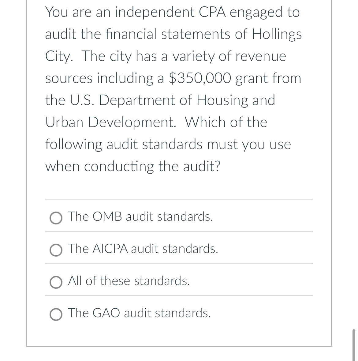 Solved You are an independent CPA engaged to audit the | Chegg.com